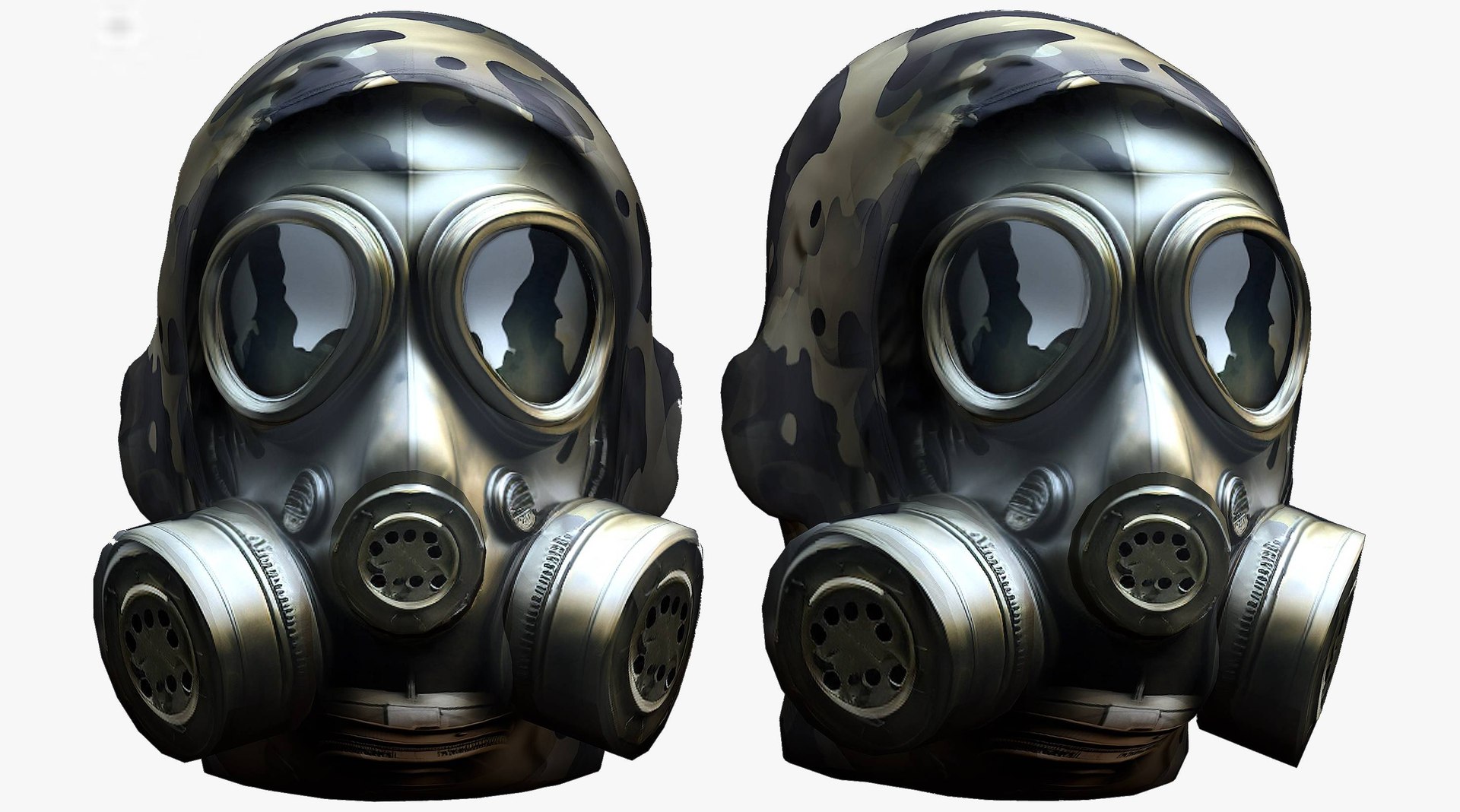 3D Gas mask helmet scifi futuristic protection safety - TurboSquid 2041948