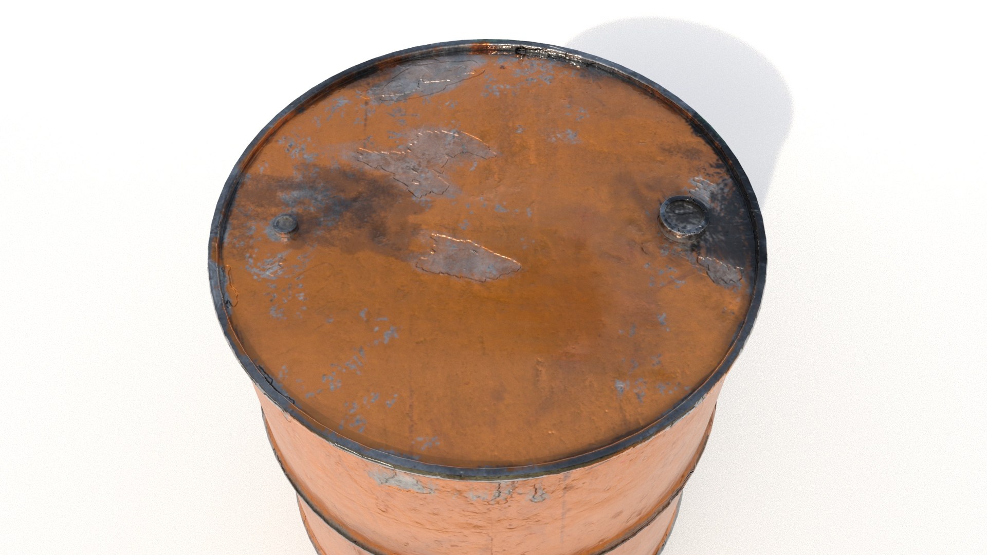 3D Rusty Metal Oil Barrel - TurboSquid 1753976