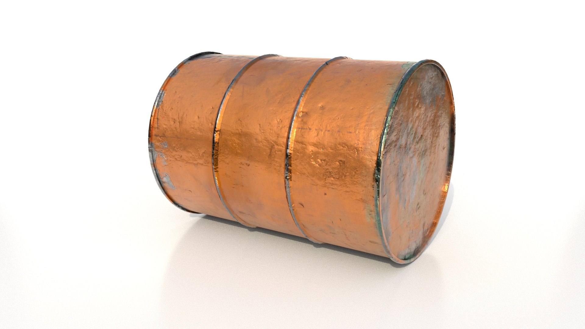 3D Rusty Metal Oil Barrel - TurboSquid 1753976
