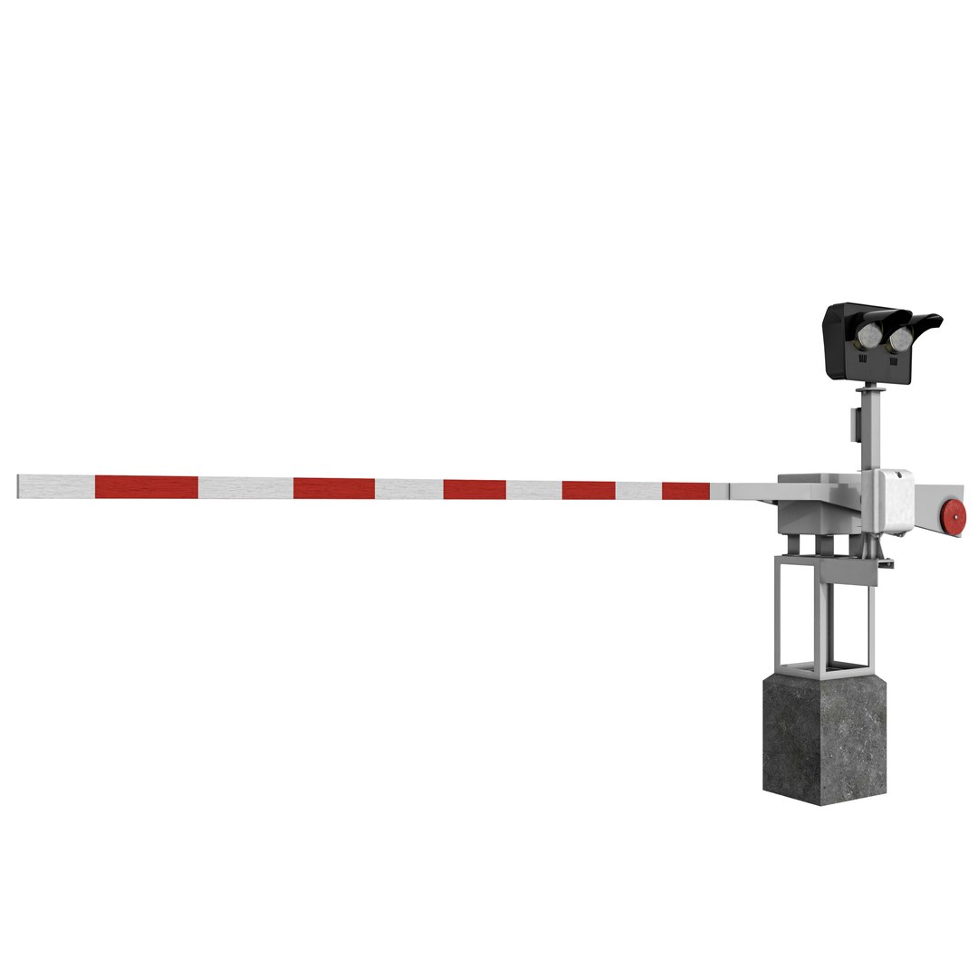 3D Railway Barrier - TurboSquid 2356505