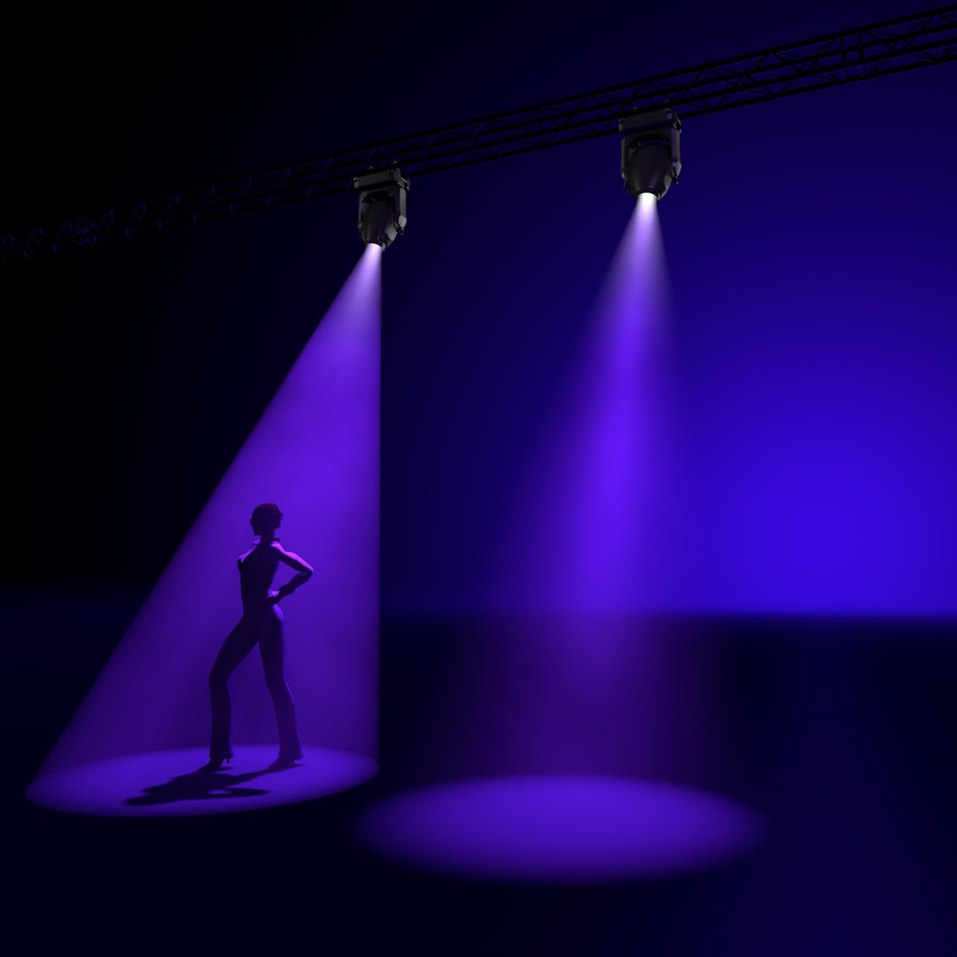 3d Model Professional Moving Light