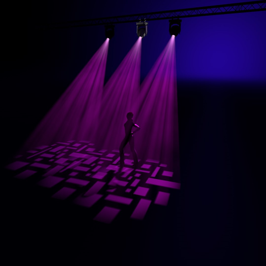 3d Model Professional Moving Light