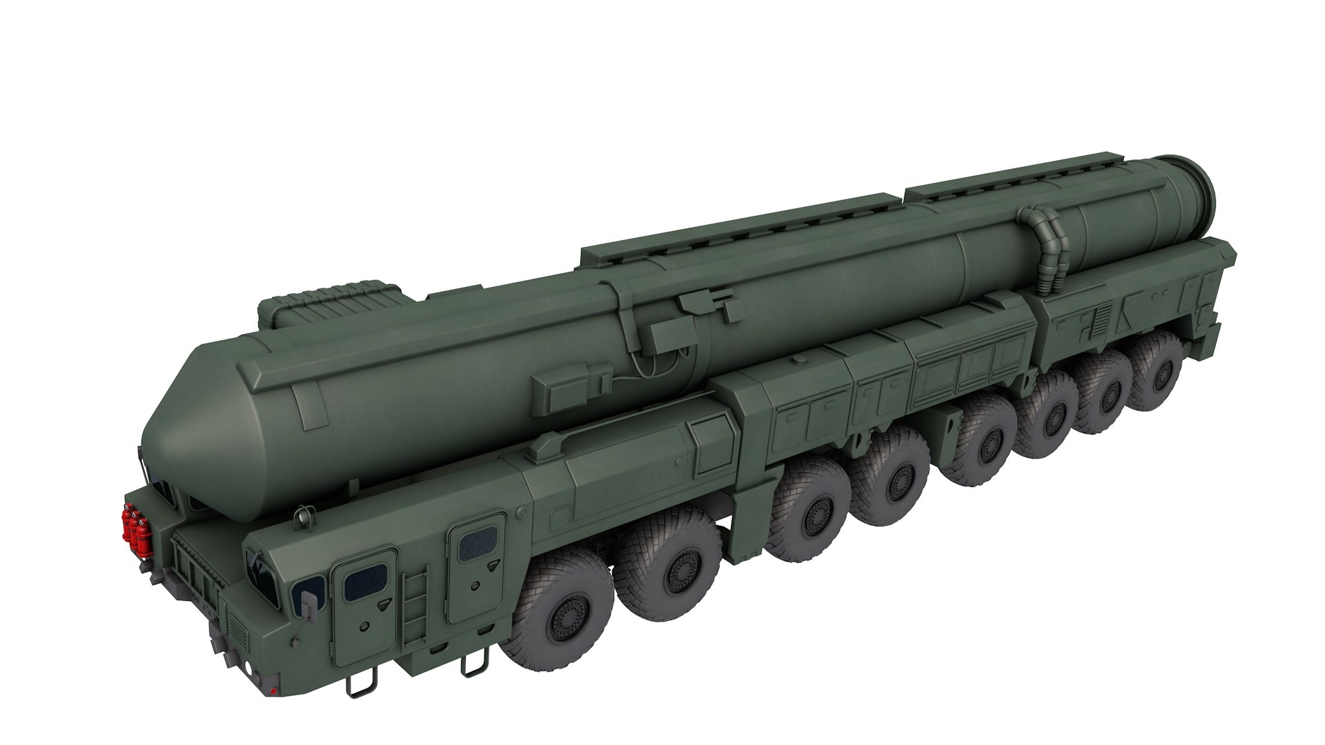 RT-2PM Topol Mobile Intercontinental Ballistic Missile Model ...