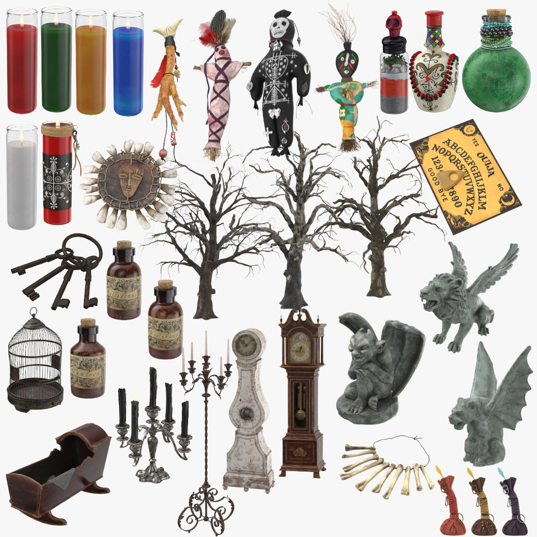 3D creepy voodoo model - TurboSquid 1173106