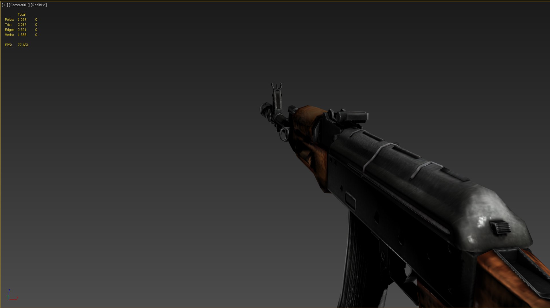 3ds max hand ak-47 animations