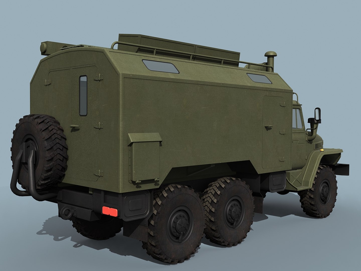 3d Model Ural-43203 Command Vehicle