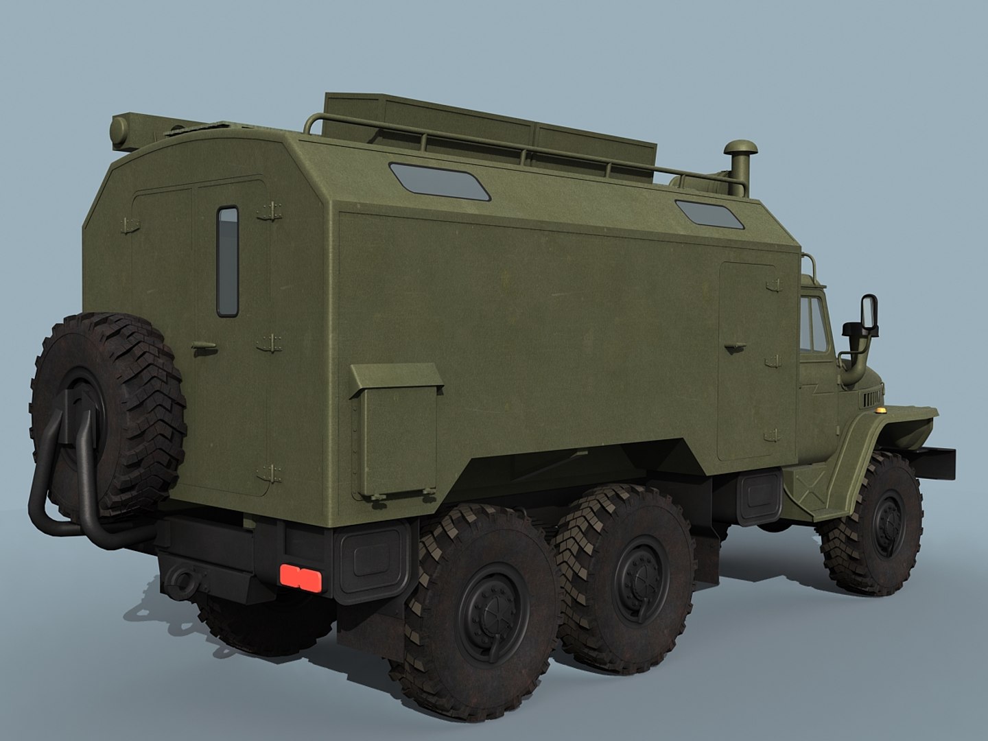 3d Model Ural-43203 Command Vehicle