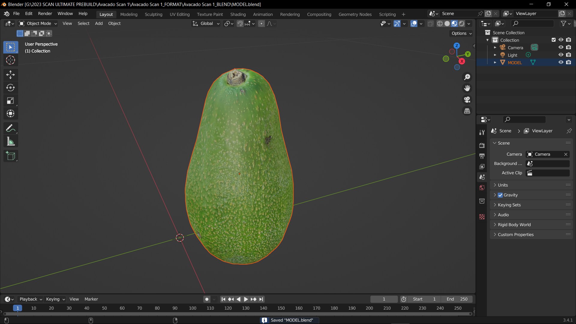 Avocado Scan 3D Model - TurboSquid 2125884