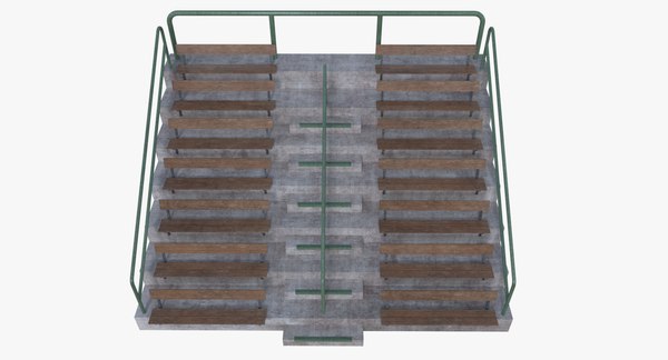 3d model bleacher blender