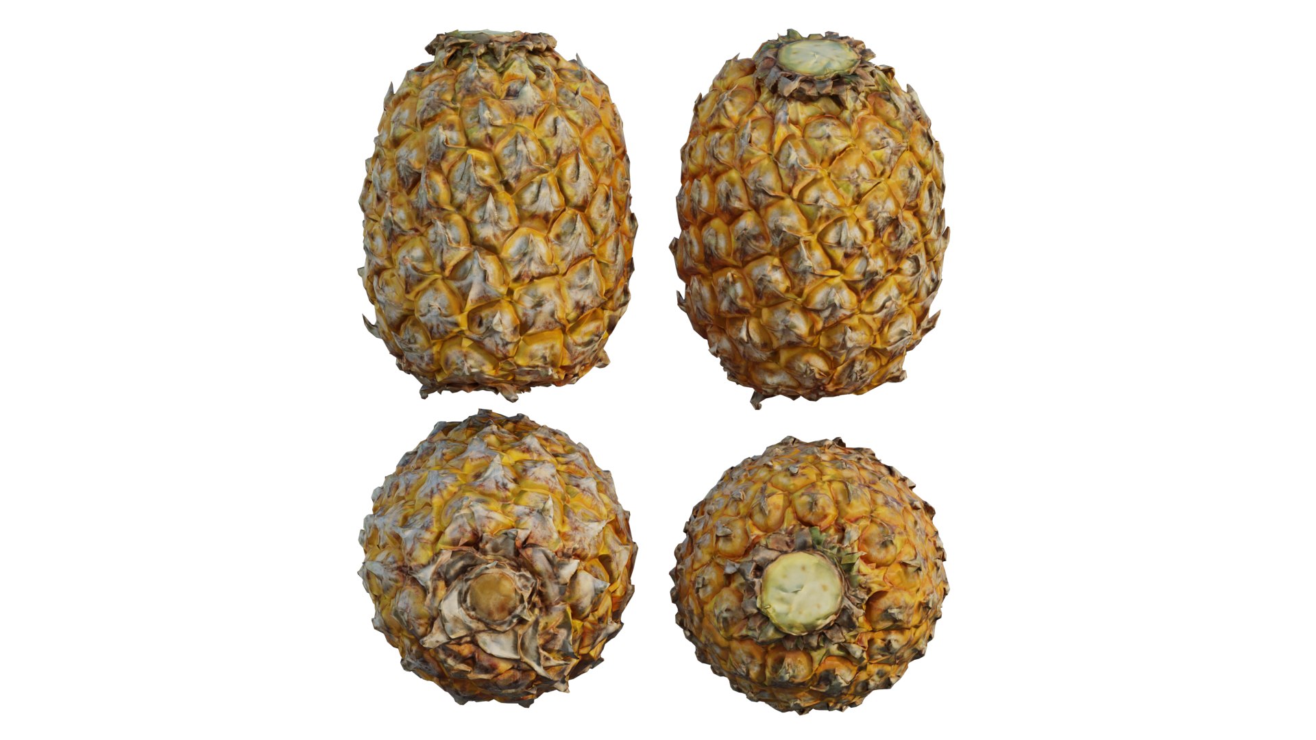 Pineapple 03 3D model - TurboSquid 1945762