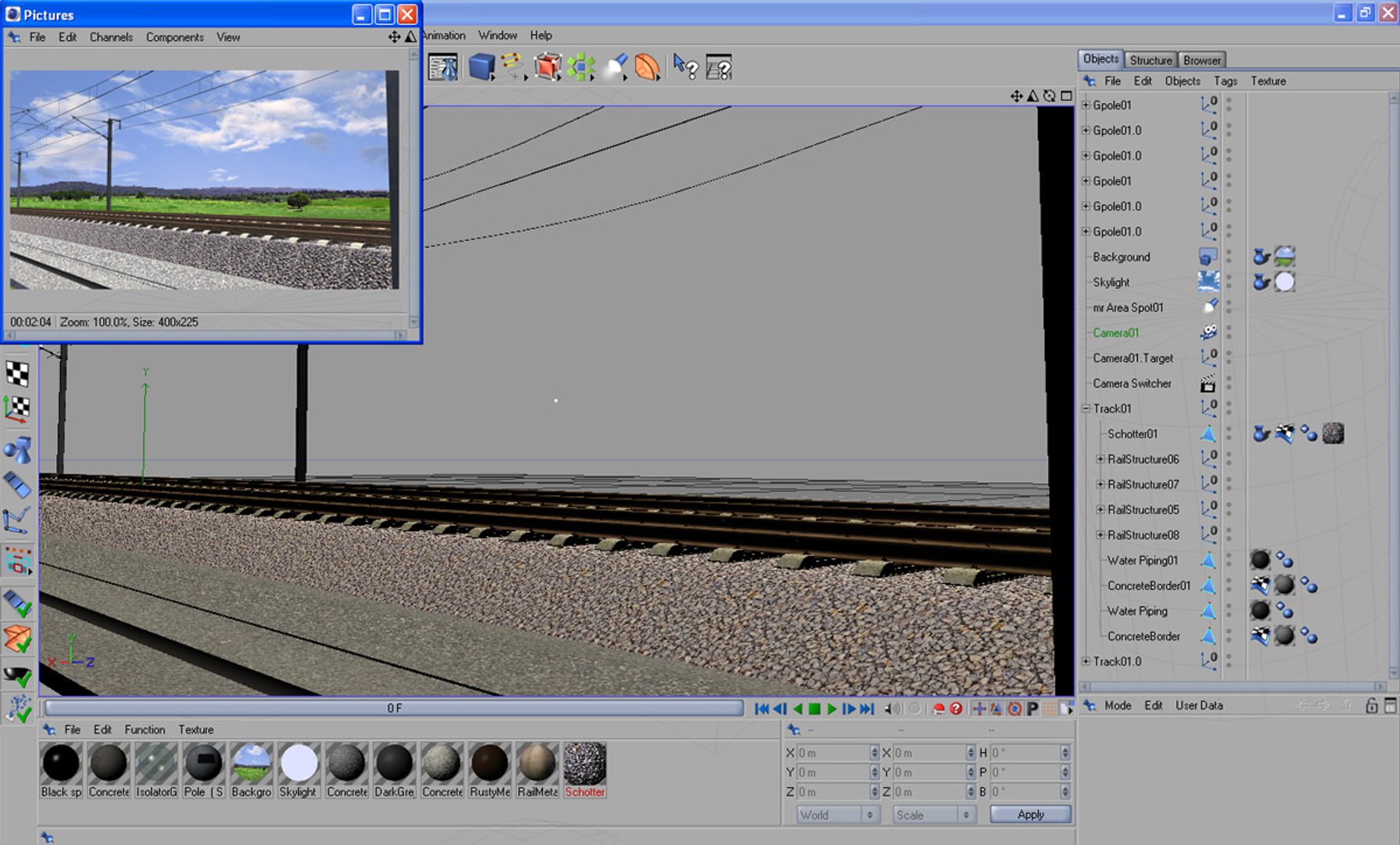 3d model railroad track