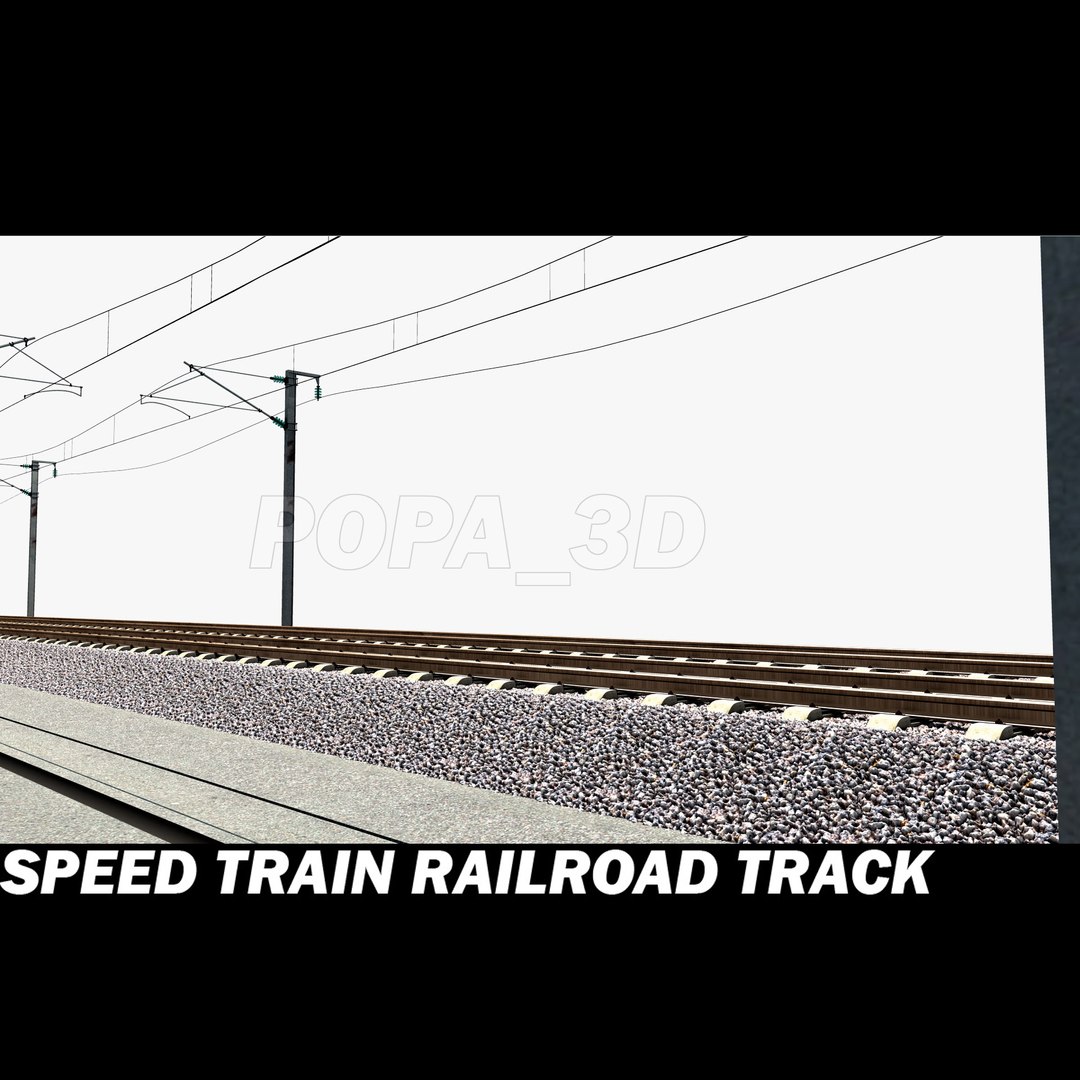 3d model railroad track