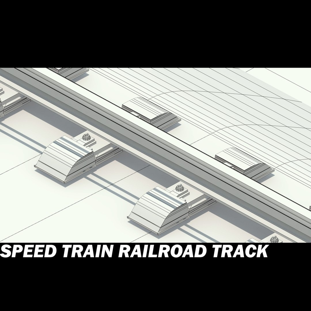 3d model railroad track