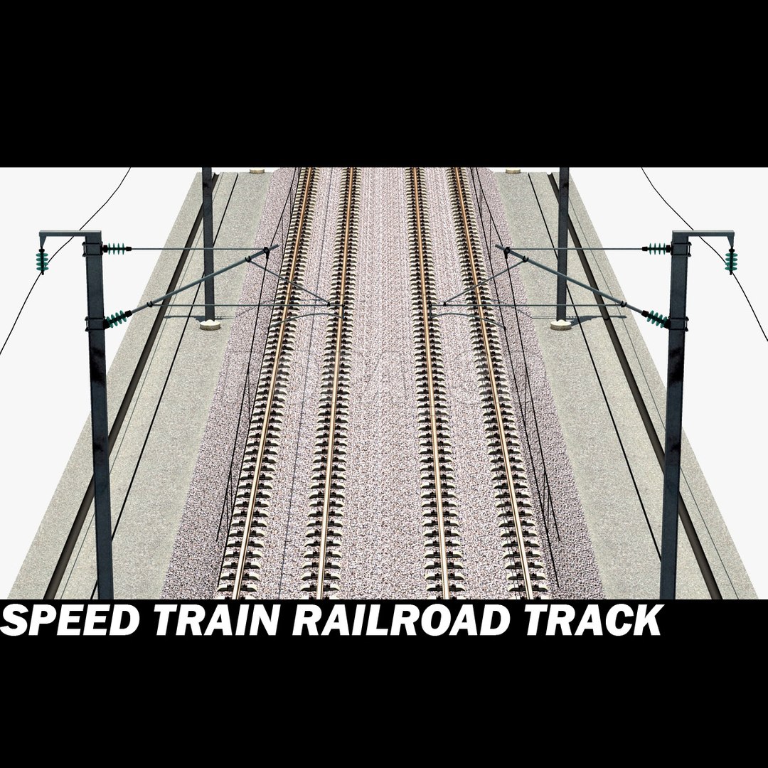 3d model railroad track