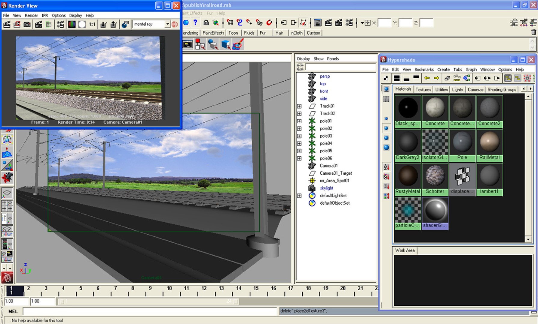 3d model railroad track