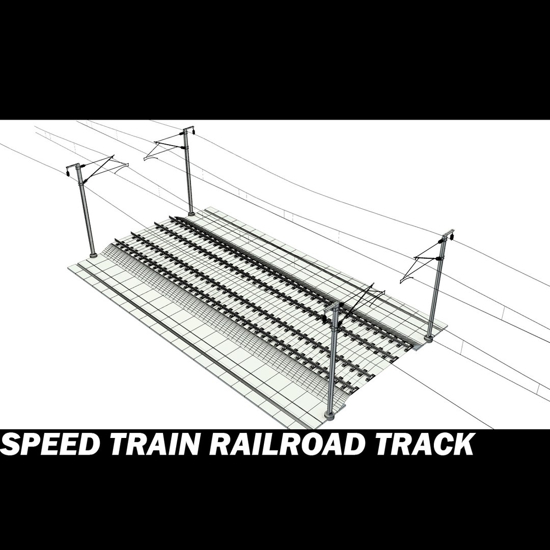 3d model railroad track