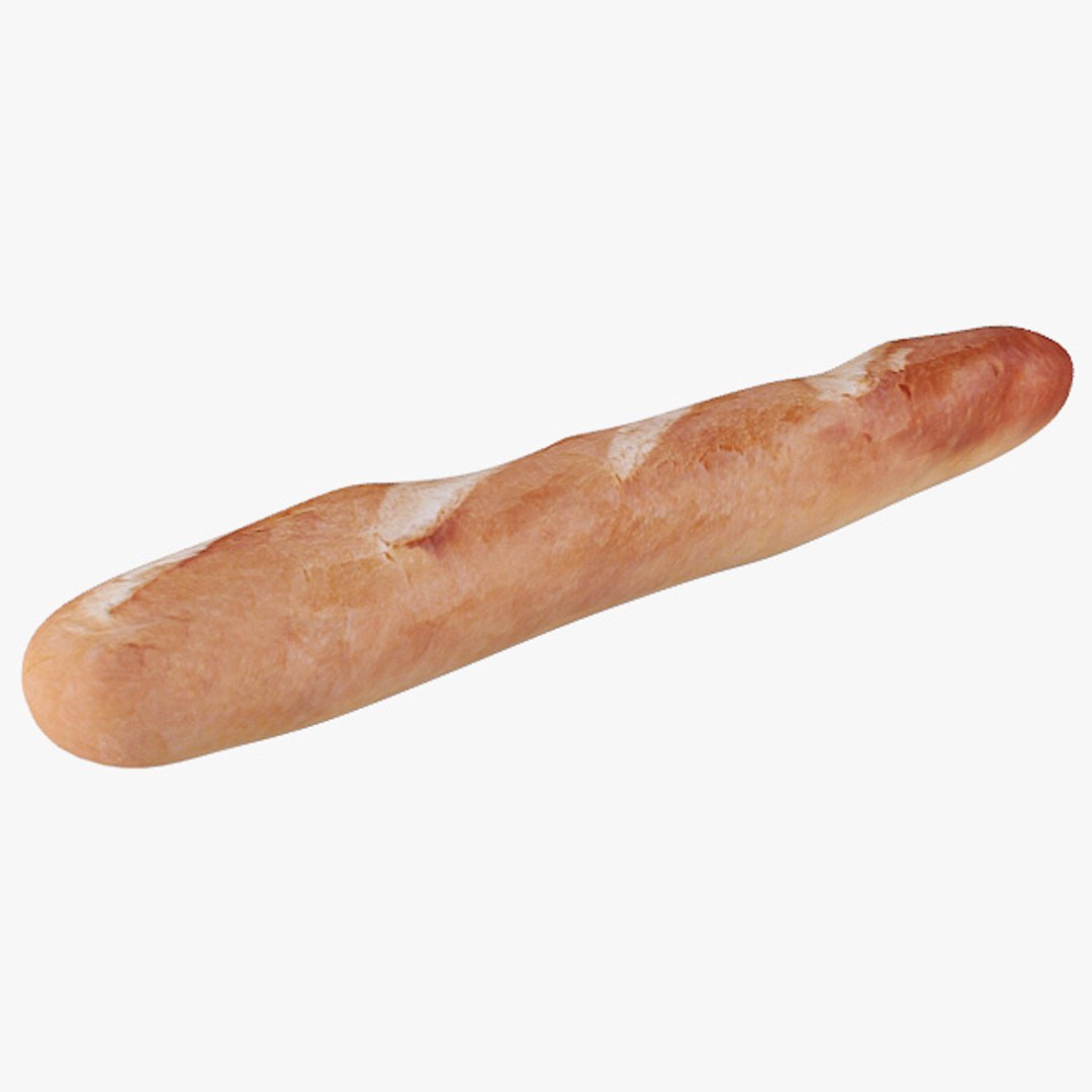 baguette 3d max