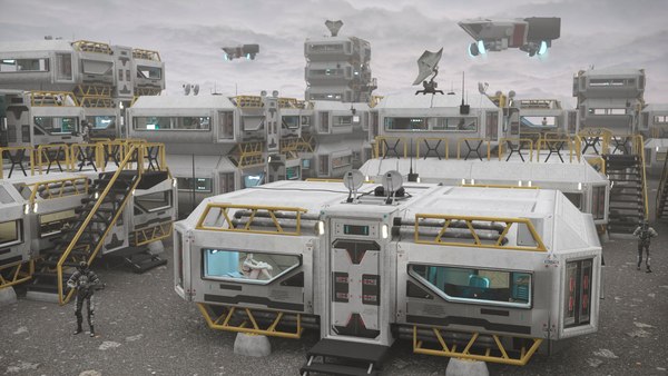 3D space living module - TurboSquid 1830669