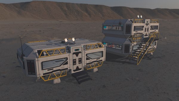 3D space living module - TurboSquid 1830669