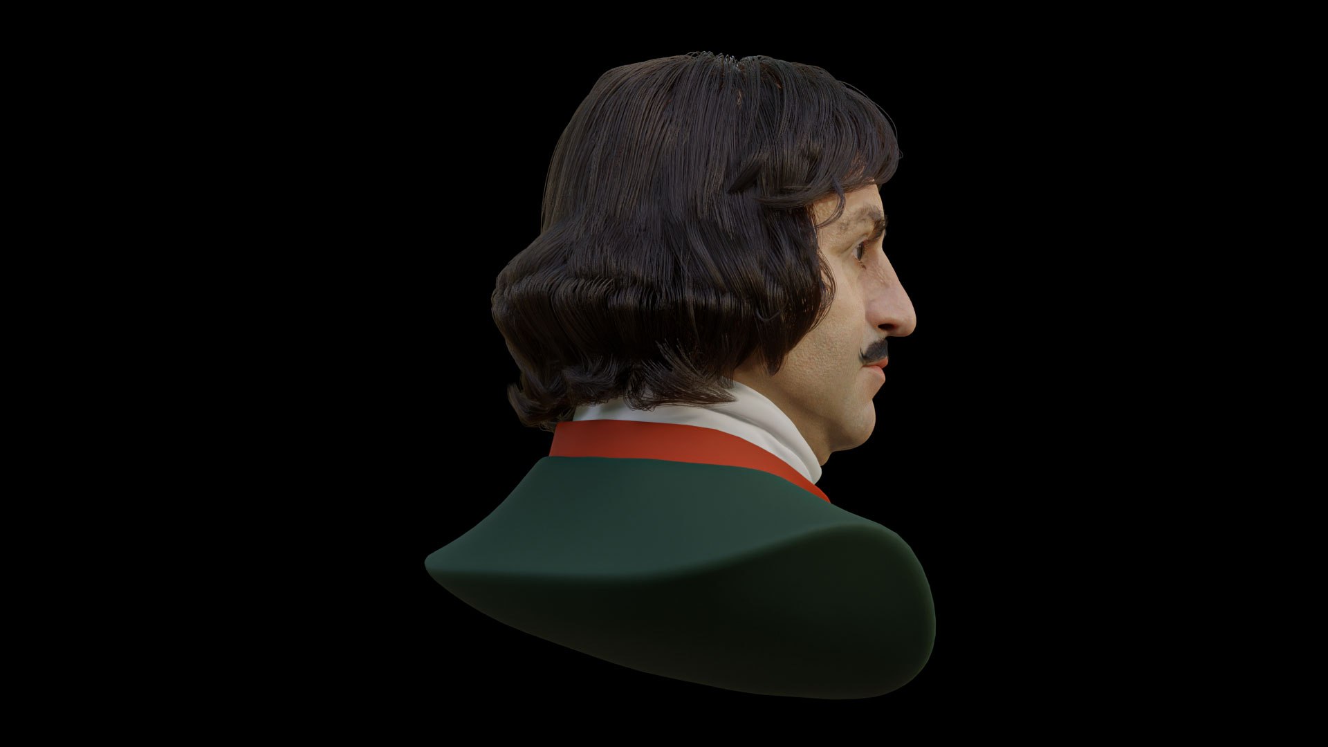 Free Peter The Great Hairstyle 3D Model - TurboSquid 2092708