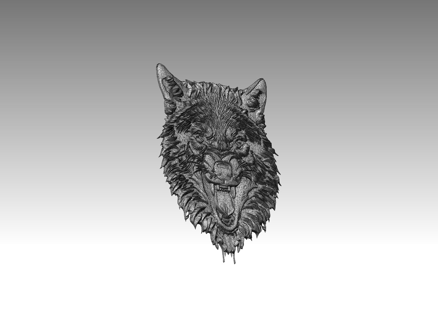 3D Wolf Relief Dog - TurboSquid 2403475