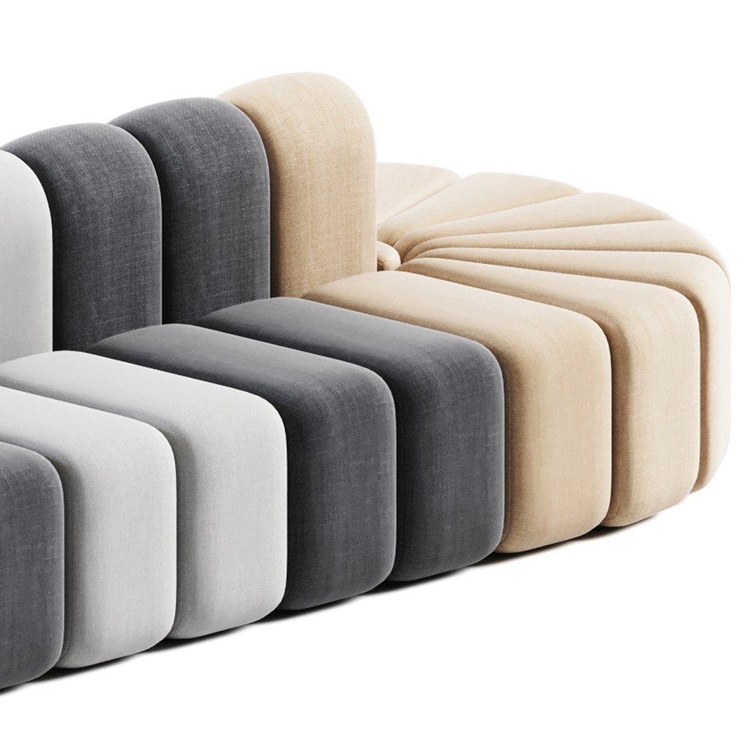 Modul Two-sided Sofa Bob By Bla Station Model - TurboSquid 2051684