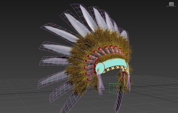 3D model traditional headdress - TurboSquid 1703179