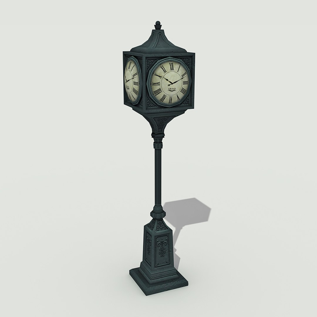 Street Clock - 3ds
