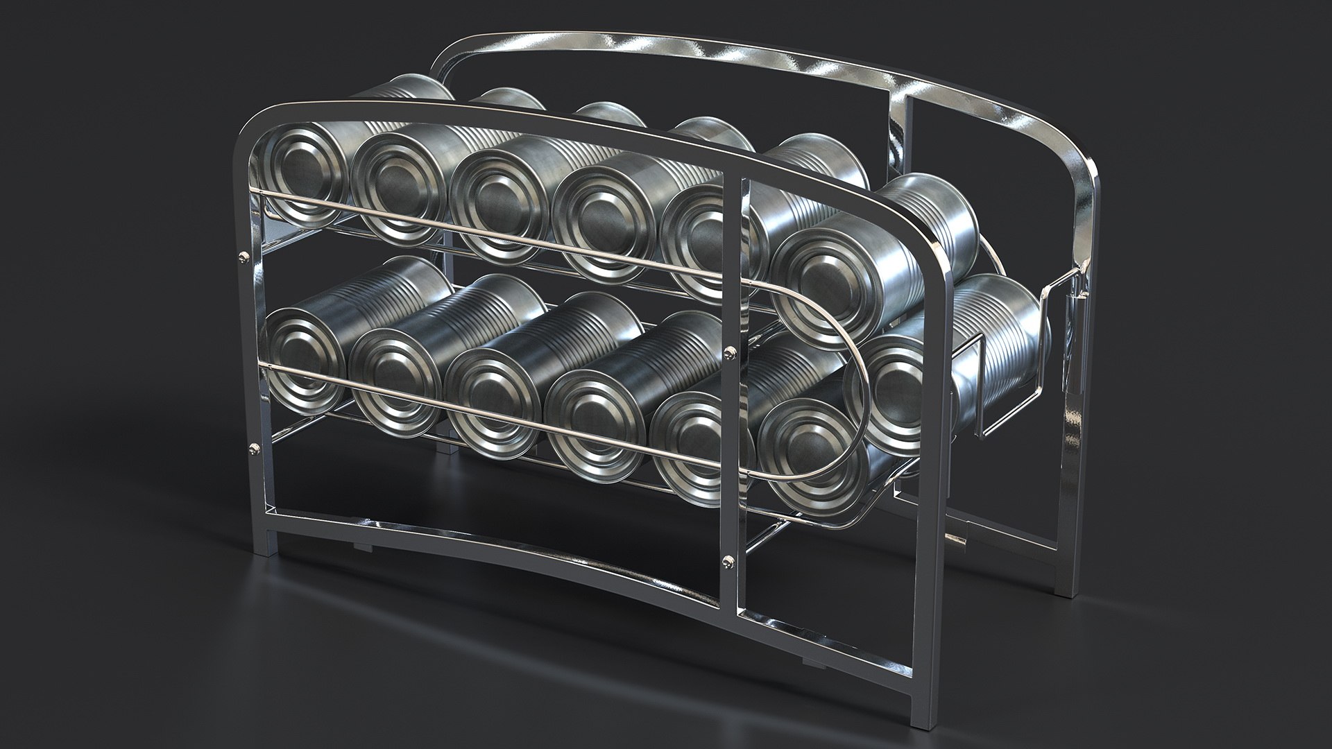 3D Tin Can Dispenser with Tin Cans and Price Label - TurboSquid 2031848