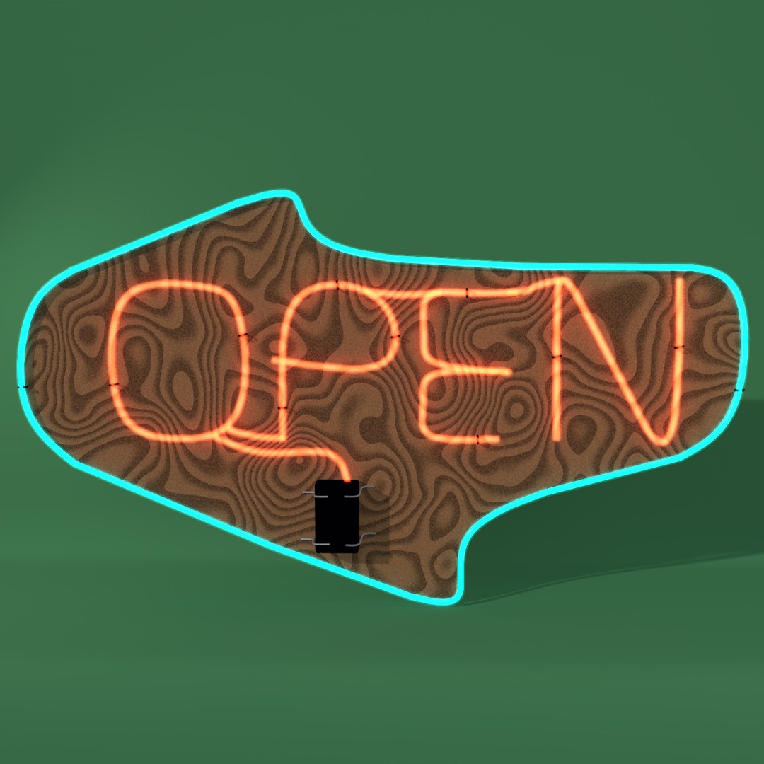 3D Neon Sign Model - TurboSquid 1419516