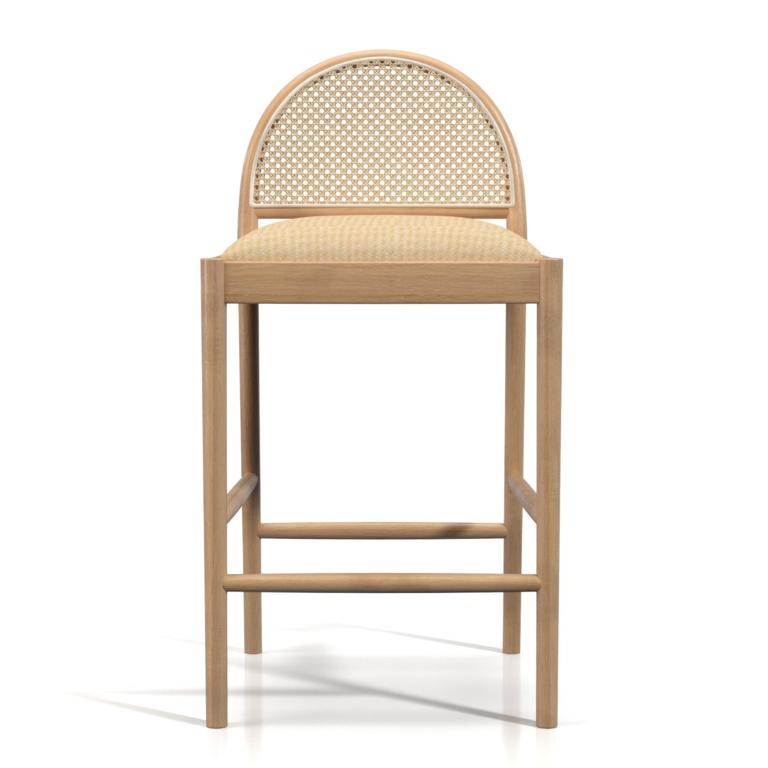 3D Hadden Natural Counter Stool PBR Model - TurboSquid 2222546