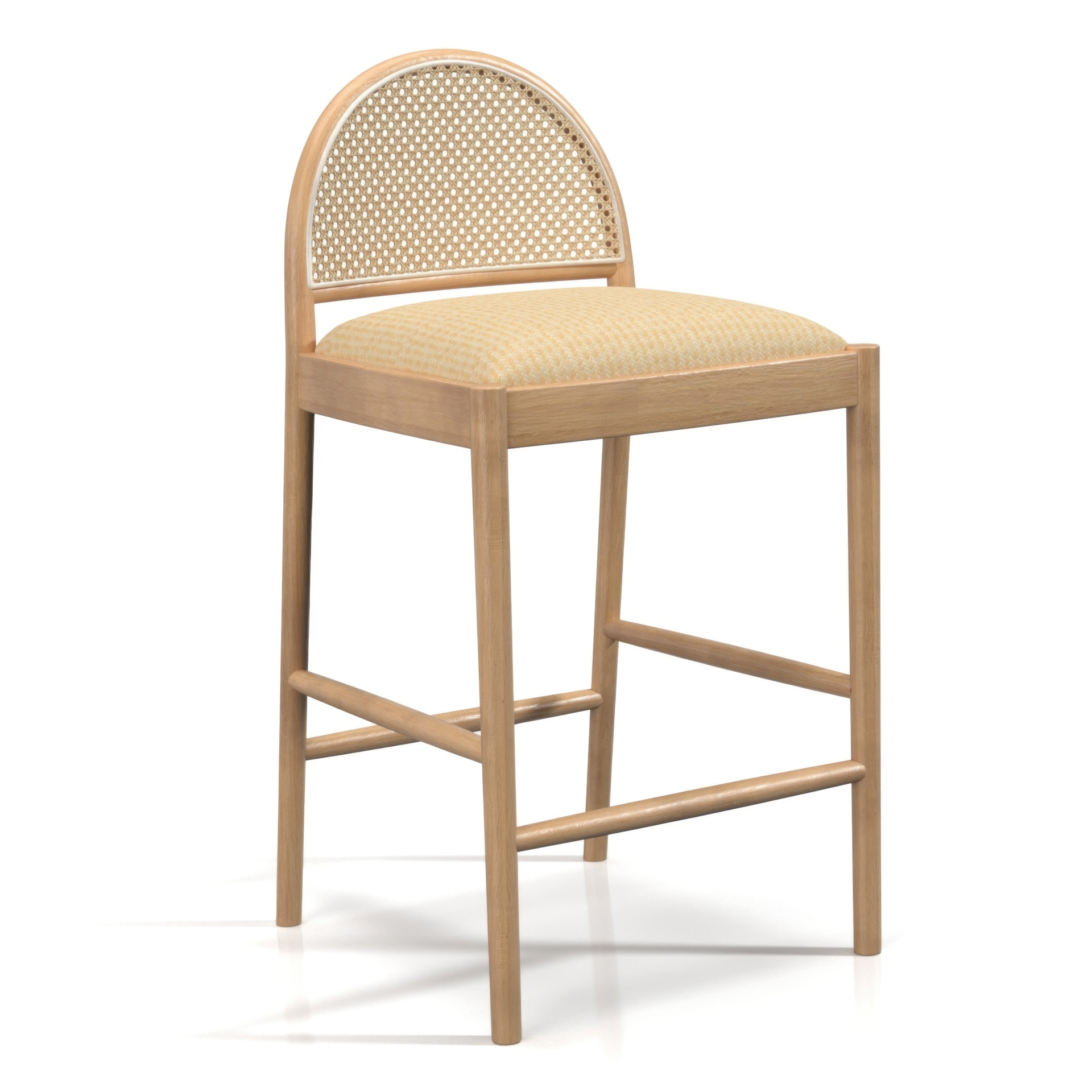 Modello 3D Sgabello da bancone naturale Hadden PBR - TurboSquid 2222546