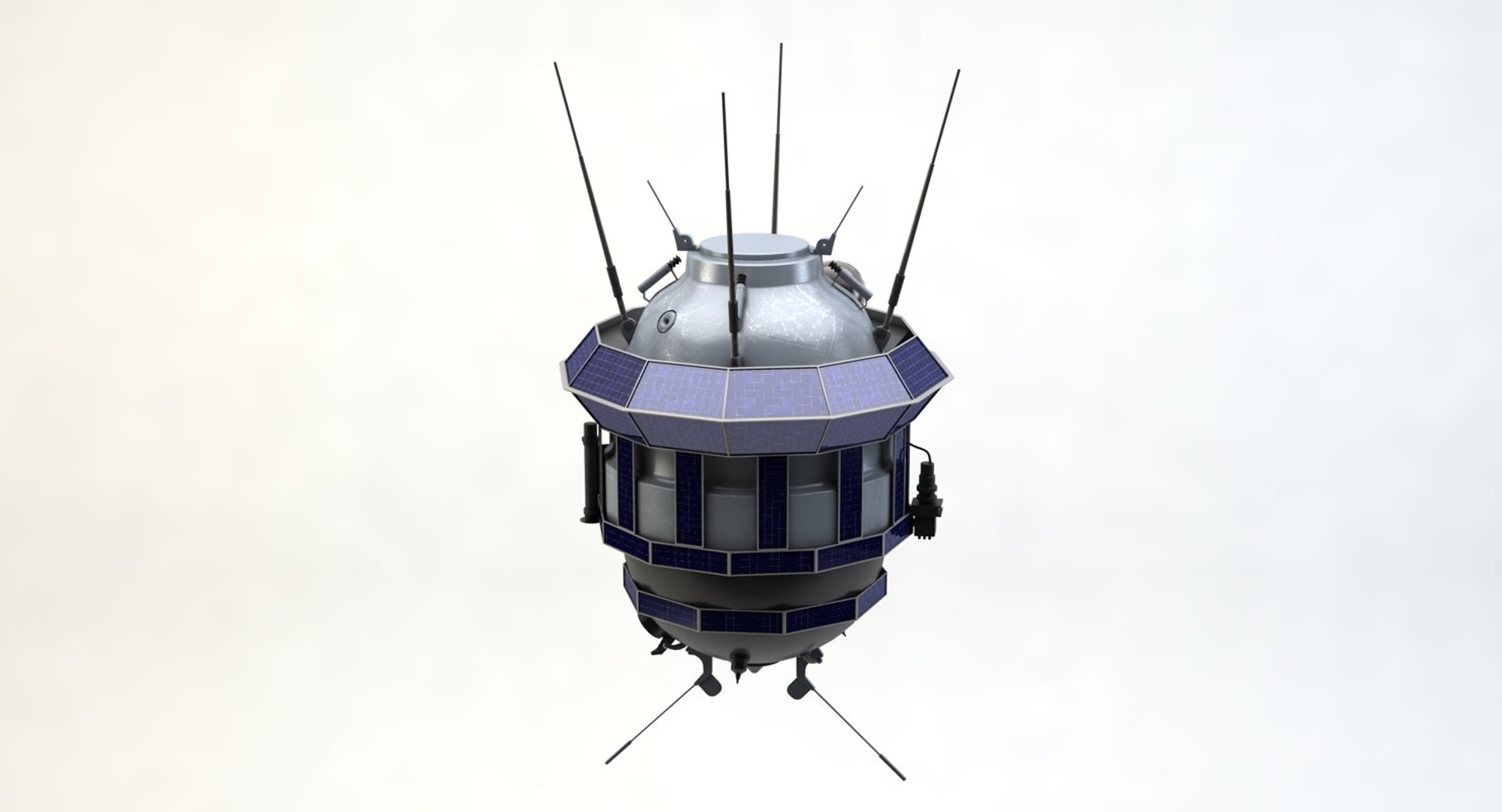 3d Luna 3 Spacecraft Model