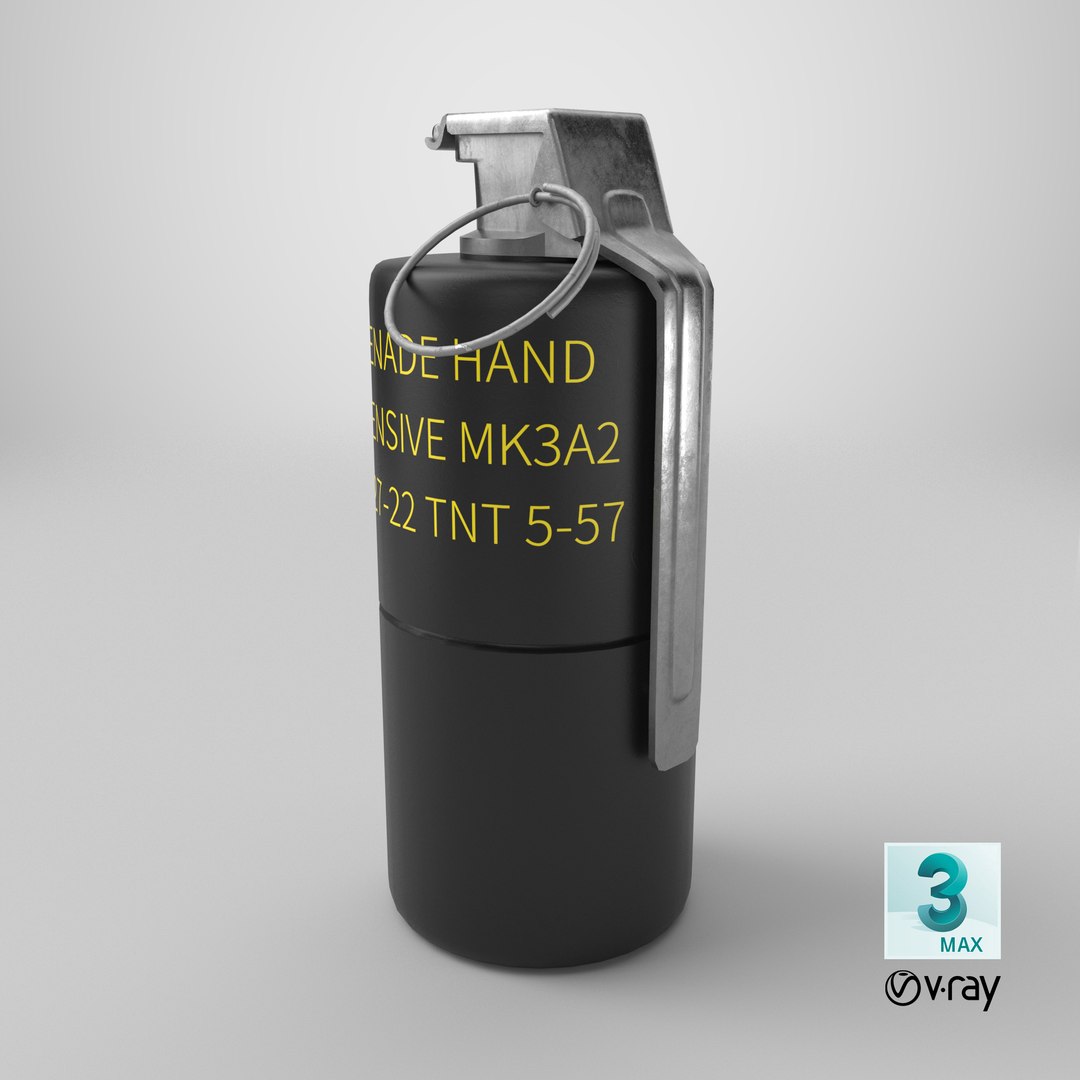 MK3A2 Concussion Grenade 3D Model - TurboSquid 2245074