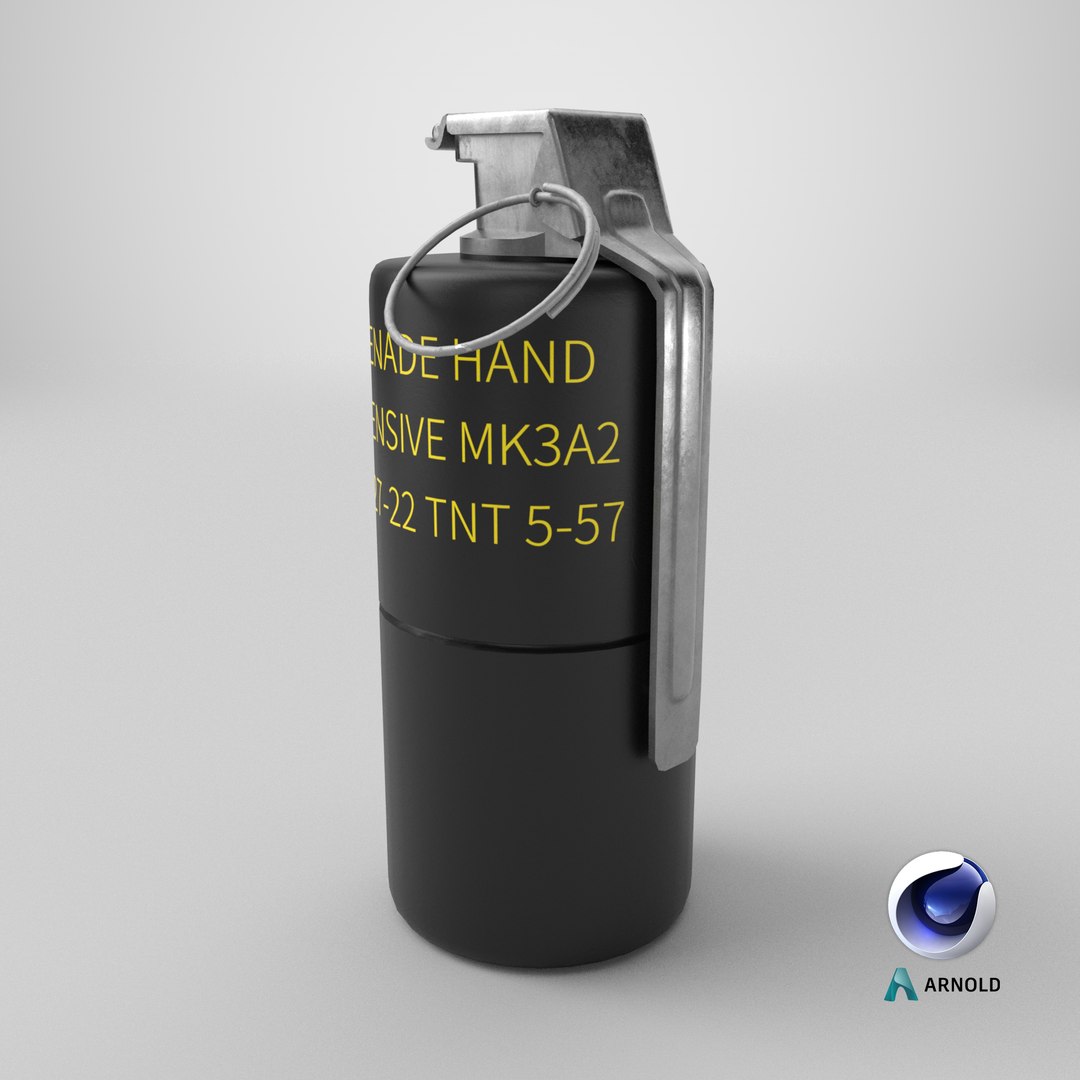 MK3A2 Concussion Grenade 3D Model - TurboSquid 2245074