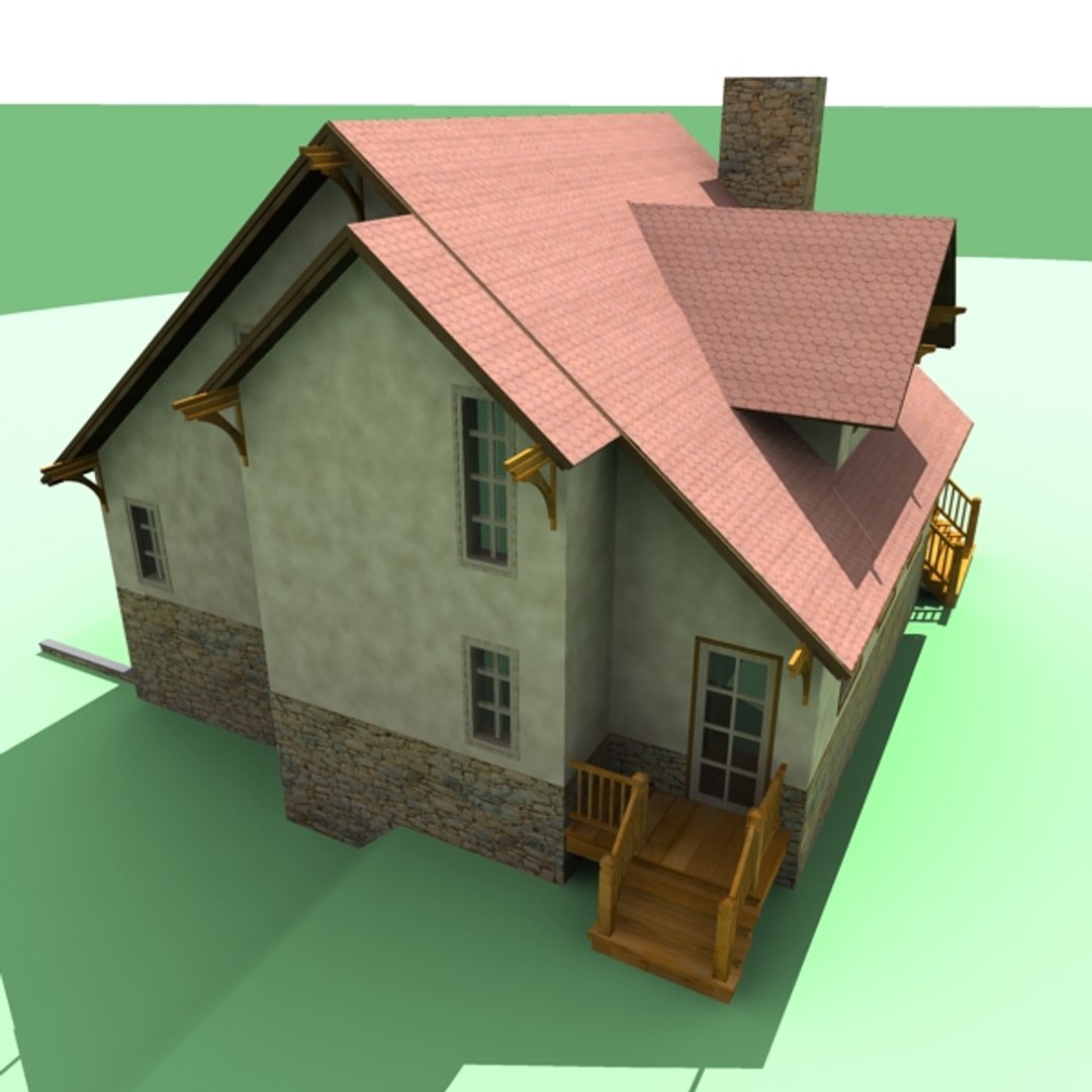 Simple House 3ds