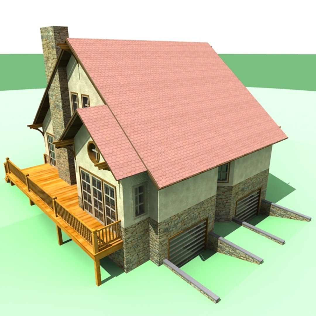 Simple House 3ds