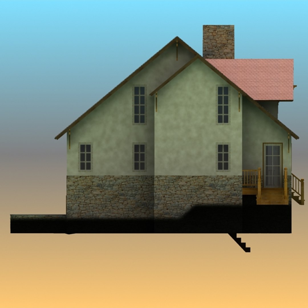 Simple House 3ds