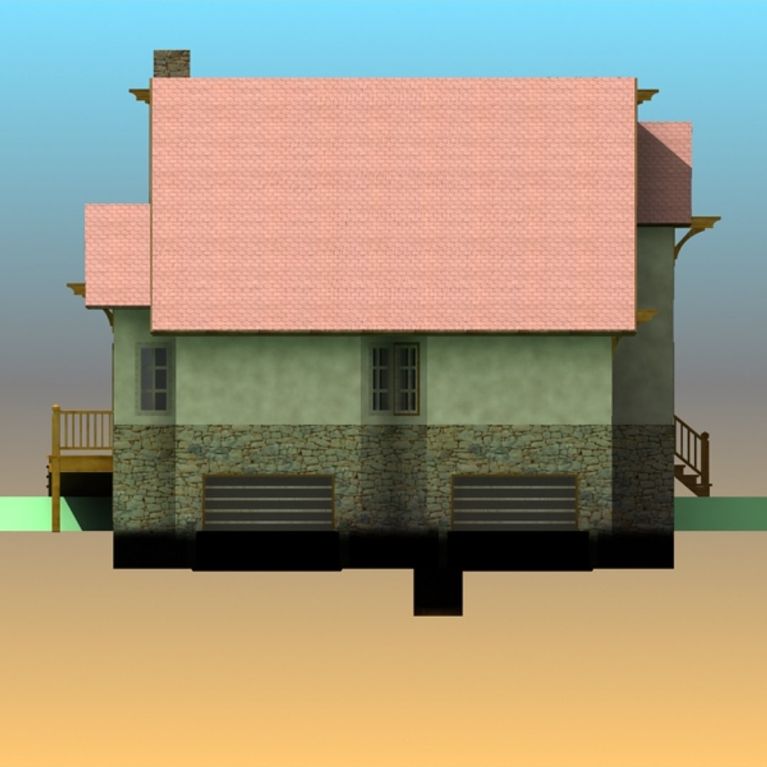 Simple House 3ds