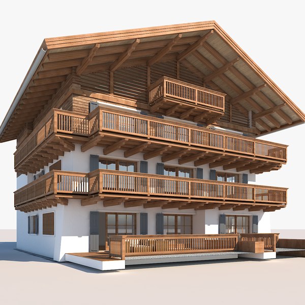 3ds max tyrolean house
