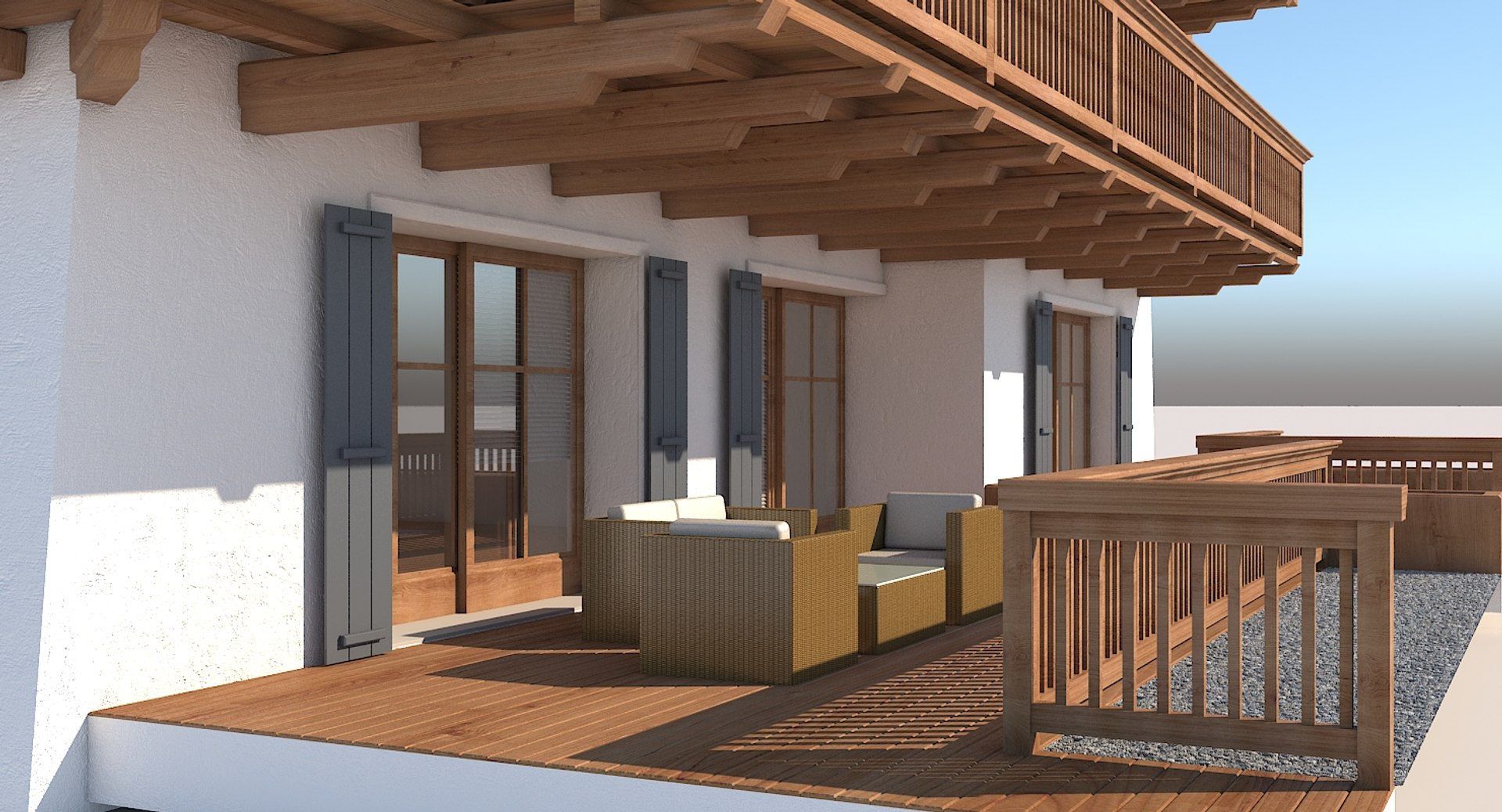 3ds Max Tyrolean House