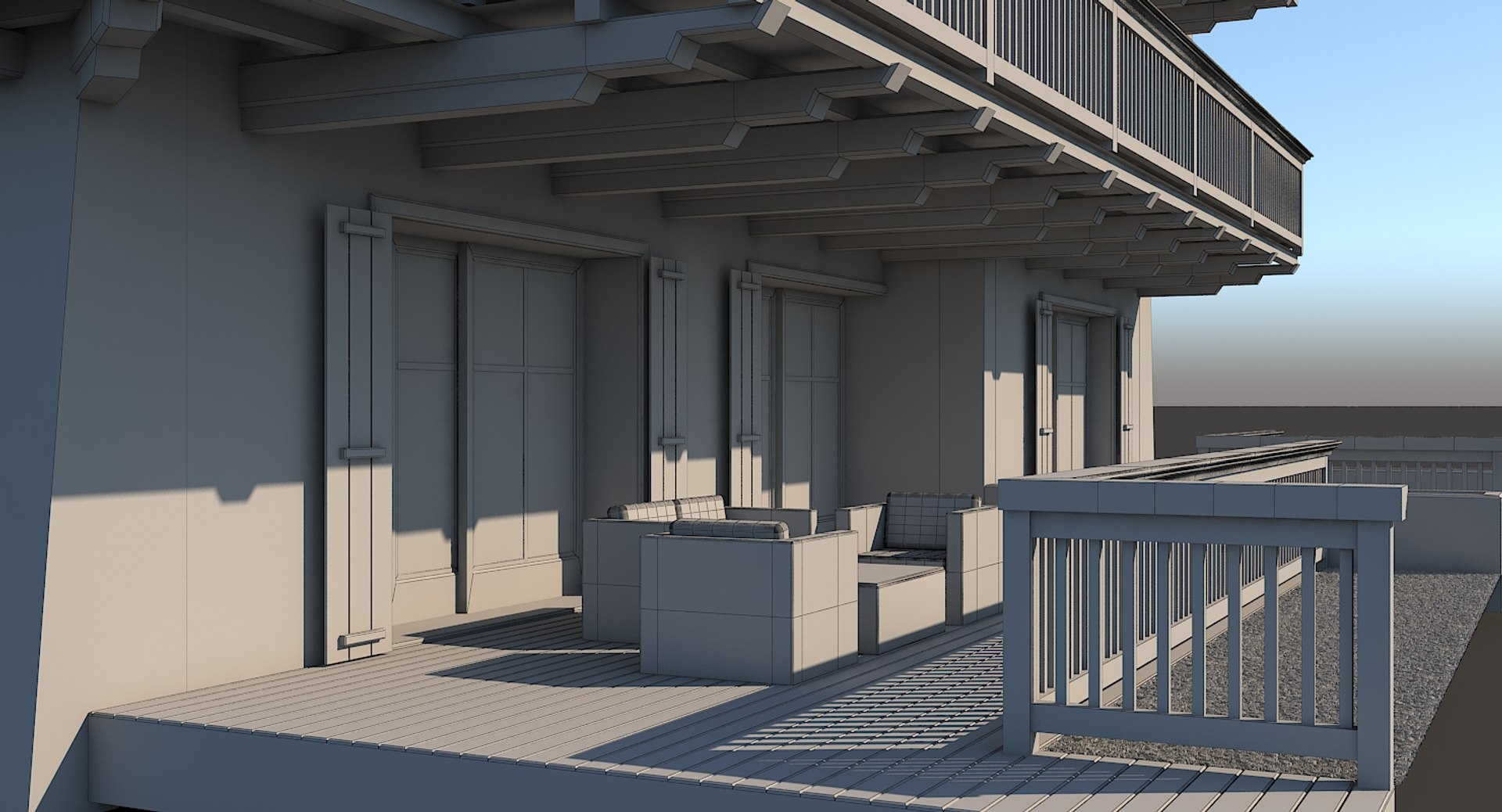 3ds Max Tyrolean House