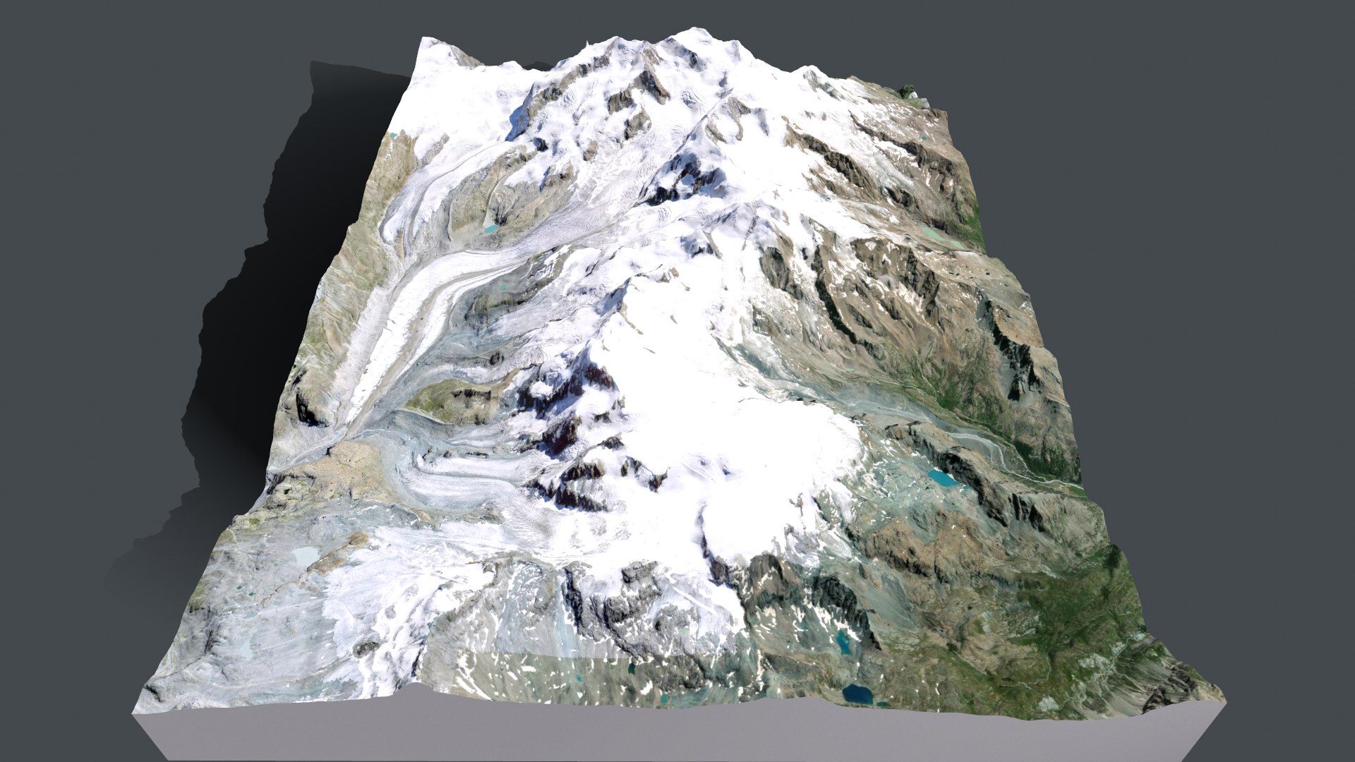 Mountain Landscape Gorner Glacier 3D Model - TurboSquid 1822600