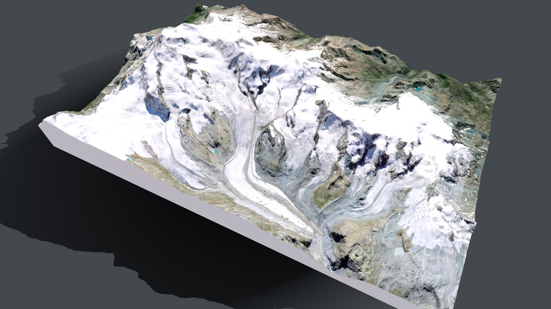 Mountain Landscape Gorner Glacier 3D Model - TurboSquid 1822600