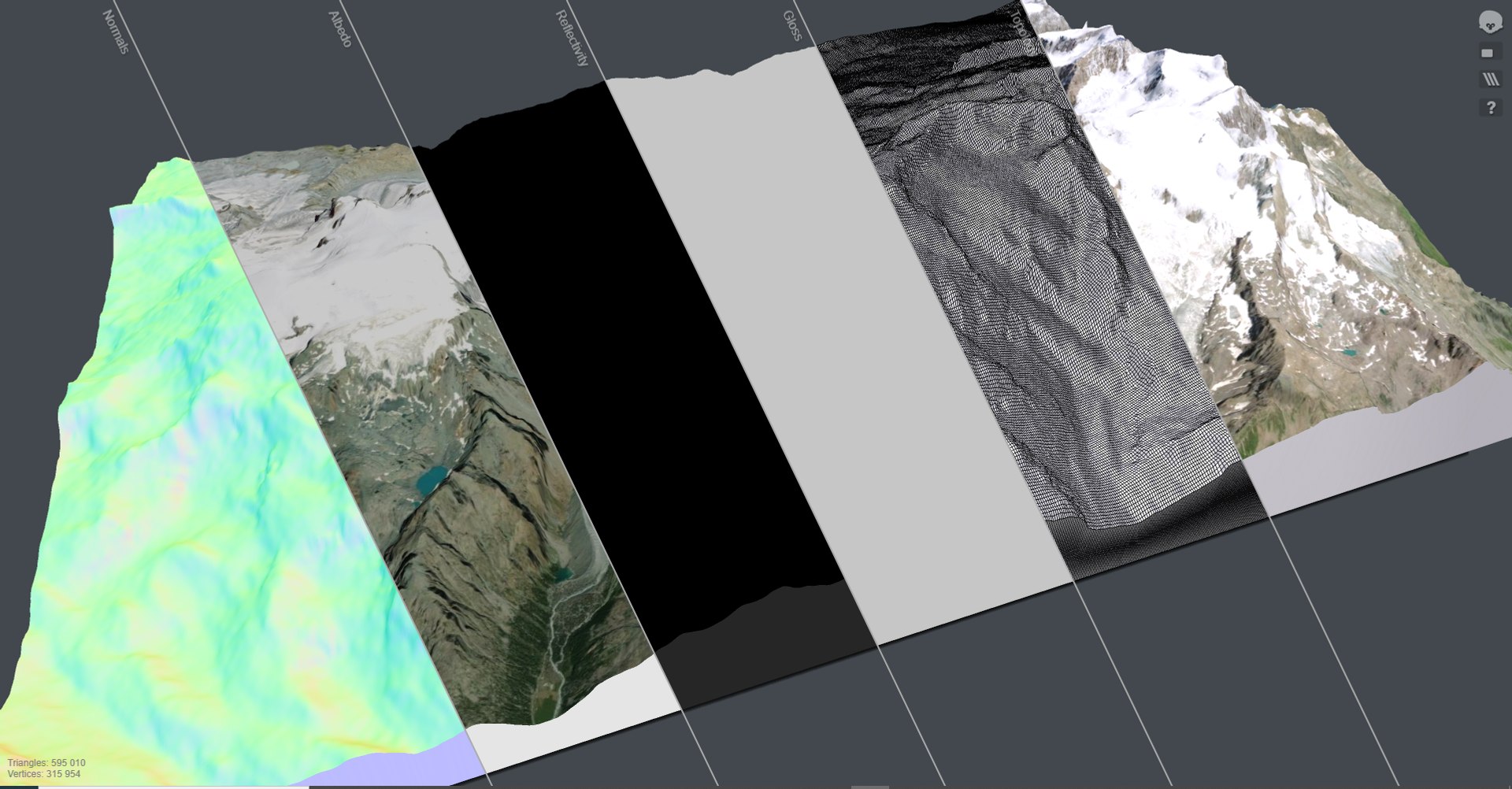 Mountain Landscape Gorner Glacier 3D Model - TurboSquid 1822600