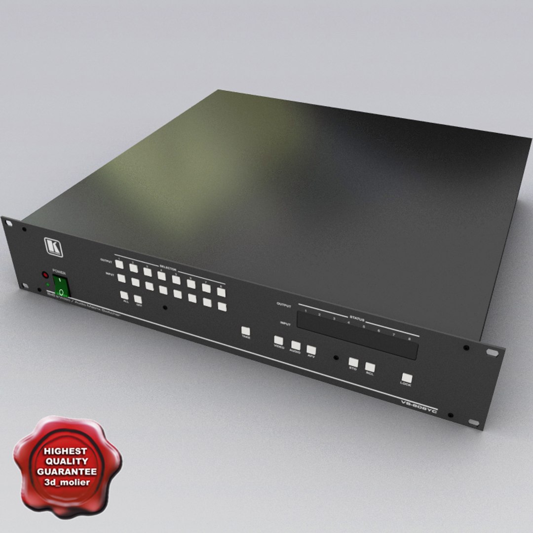s-video balanced matrix switcher 3d model