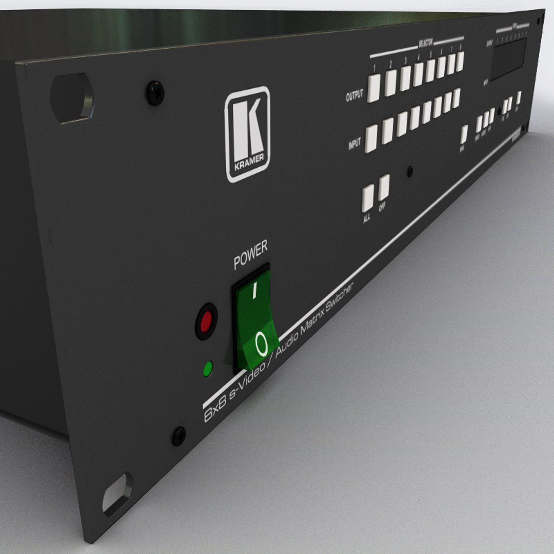 s-video balanced matrix switcher 3d model