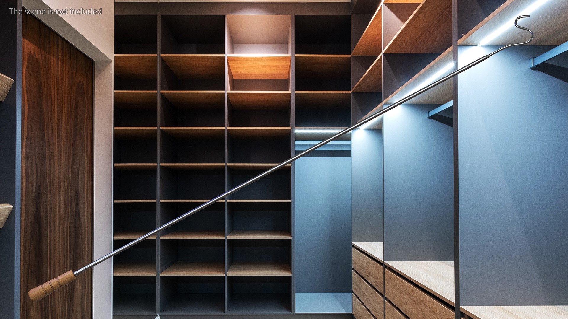 3D Hanger Retriever Pole With Wooden Handle - TurboSquid 2076145