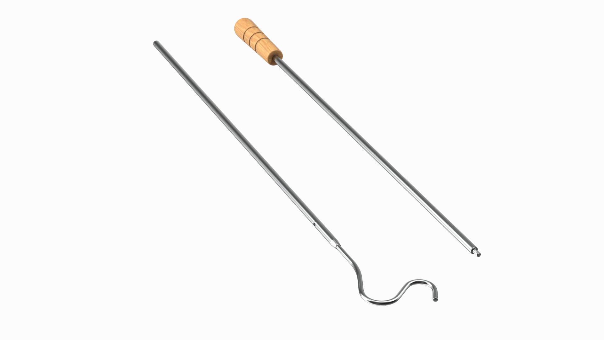 3D Hanger Retriever Pole With Wooden Handle - TurboSquid 2076145