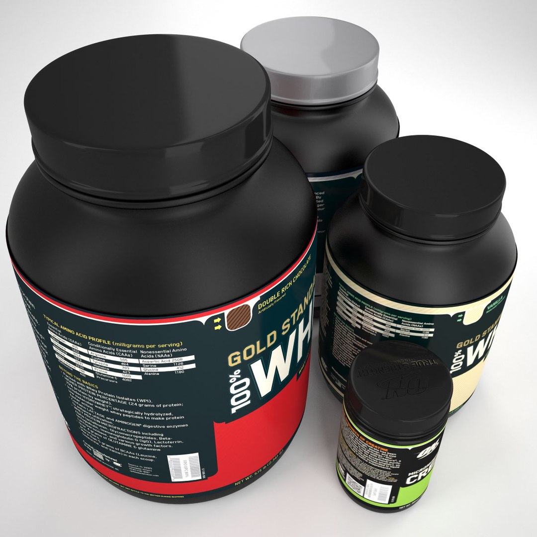 3d Optimum Nutrition Supplements Model